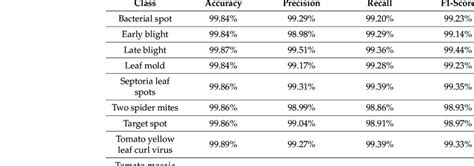 Classification Report Of Effimob Net Model Download Scientific Diagram