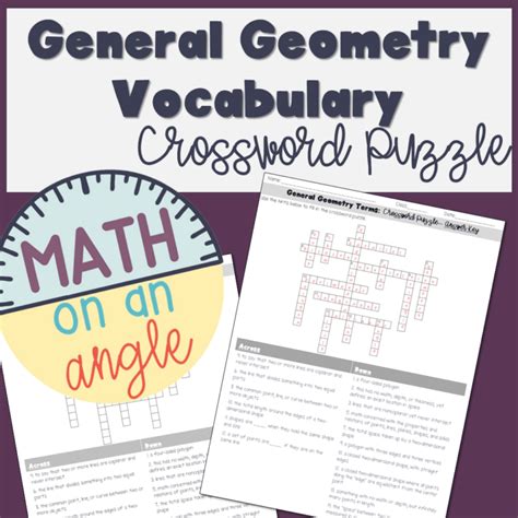 Geometry Crossword Puzzle Made By Teachers