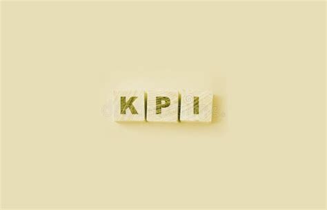 Kpi Word Written In Wooden Cubes Key Performance Indicator Business Concept Stock Image Image
