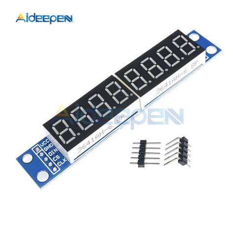 Max7219 Led Dot Matrix 8 Digit 7 Segment Digital Tube Display Control Aideepen