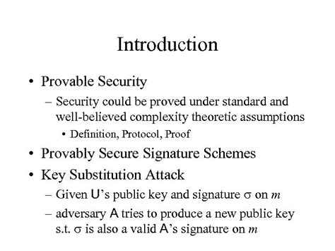 Key Substitution Attacks On Some Provably Secure Signature