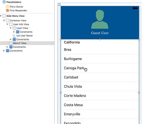 Ios Uitableview Inside Uiview In Swift 30 Stack Overflow