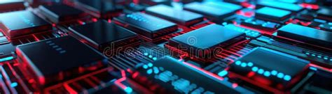 Microservices Architecture Visualization Stock Illustration