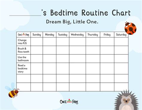 Bedtime Routine Checklist