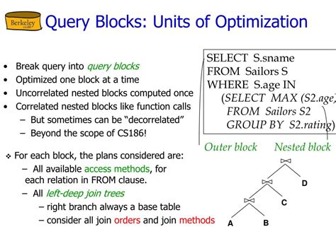 ppt relational query optimization powerpoint presentation free