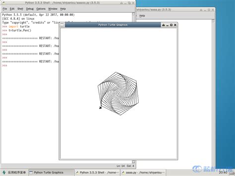热身实验 Python初体验之海龟绘图 蓝桥云课