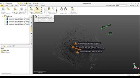 Georeference 3d Scans Point Clouds Trimble Realworks Youtube