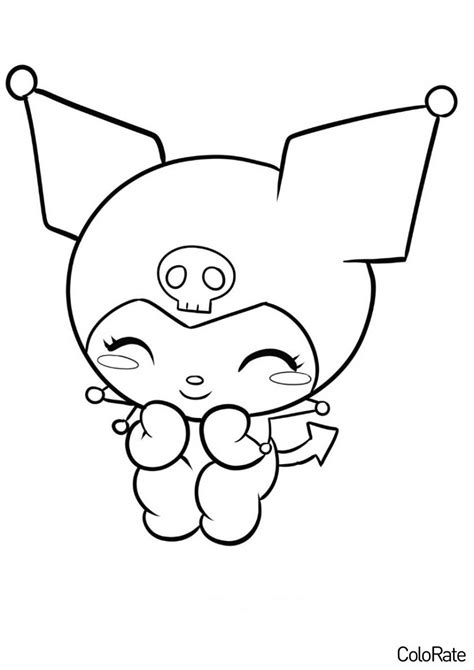 Раскраски Куроми Onegai My Melody распечатать на А4