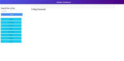GitHub ColtonTO WeatherDashboard