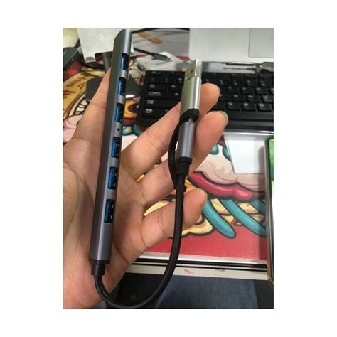 7 портов 2 в 1 адаптер типа C Usb3 0 к Usb 2 0 Usb 3 0 концентратор купить с доставкой по