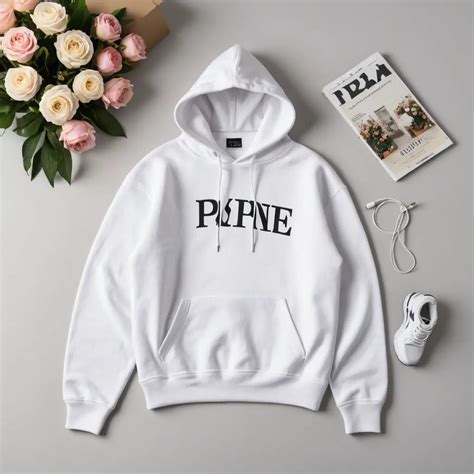 هودي باللون الابيض صادة وخلفية بيكاسو الخليج Gulf Picasso