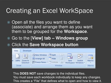 PPT EXCEL WORKSPACES And HYPERLINKS PowerPoint Presentation Free Download ID 2697905