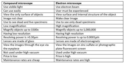 Difference Between Light And Electron Microscope Khám Phá Sự Khác Biệt