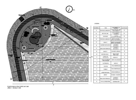Detail Plan Of A Garden Area 2d View Layout File In Autocad Format