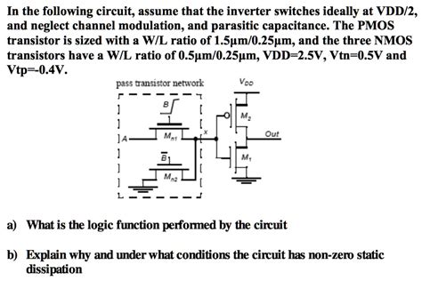 Solved In The Following Circuit Assume That The Inverter Switches