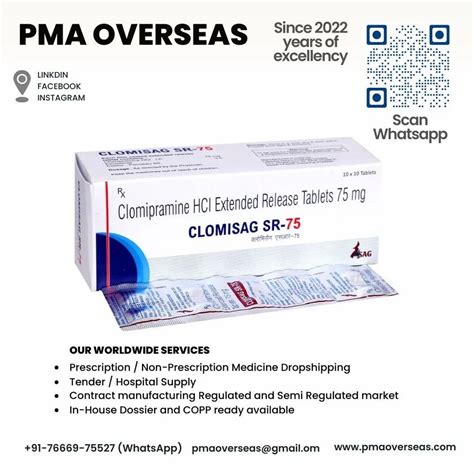 Clomipramine Sustain Release Tablets At ₹ 160stripe Clomipramine Hcl