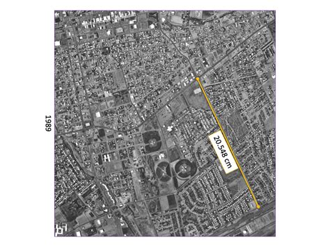 Solved Measure A Distance Between Two Points On The Aerial Chegg