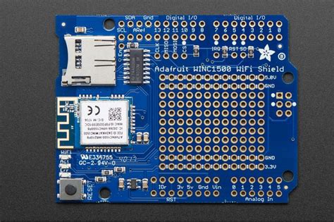 Adafruit Winc1500 Wifi Shield With Pcb Antenna