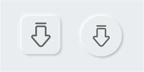 Download Line Icon In Neomorphic Design Style Arrow Signs Vector Illustration 16366792 Vector