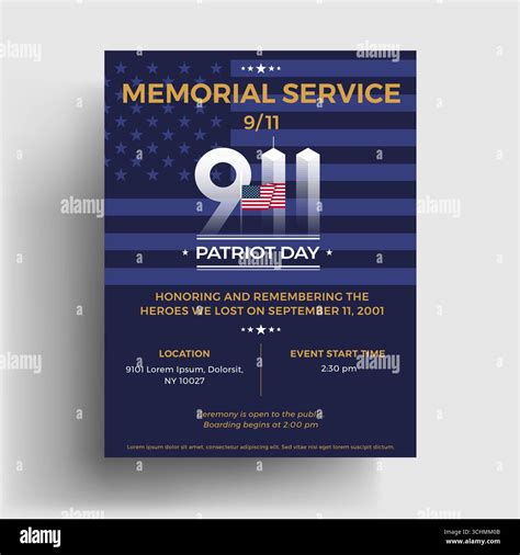 9 11 Remembrance Ceremony Stock Vector Images Alamy