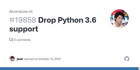 Drop Python 36 Support · Issue 19858 · Azureazure Cli · Github