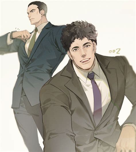 Yokomizo Sango And Yokomizo Jugo Meitantei Conan Drawn By Yoshicha