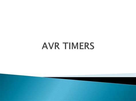 Avr Timers Pdf