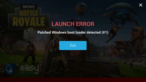 Fortnite Battle Royale Patched Windows Boot Loader Detected 1 Arqade