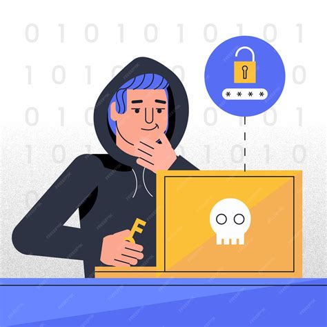 Premium Vector Hacker Activity Concept