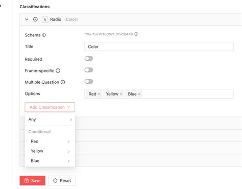 Nested Classifications Ango Hub Docs