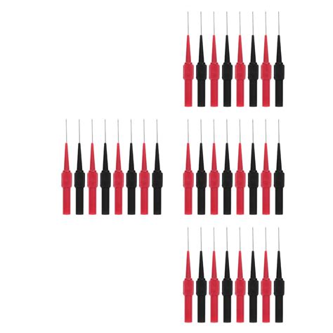 Worgeous 32 Pcs Multimeter Test Leads Multimeter Probes Multimeter Back Probe Kit Circuit Tester