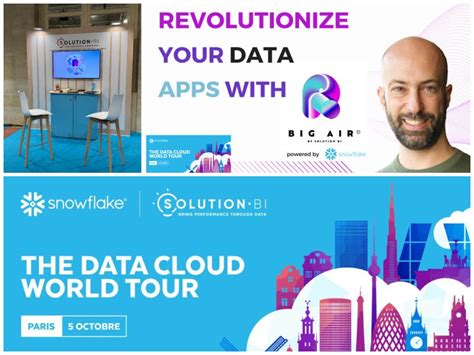 Retrouvez Les équipes Solution Bi Aujourdhui Au Data Cloud World Tour Snowflake 2023 Sbi ⊶