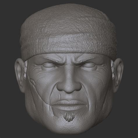 Stl File Marcus Fenix Head・3d Printer Model To Download・cults