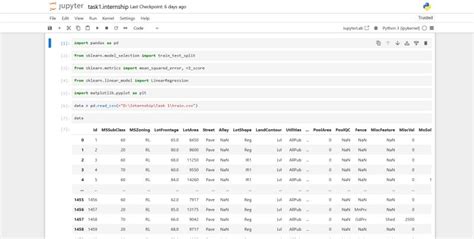 Prodigyinfotech Machinelearning Linearregression Python Mlproject Datascience