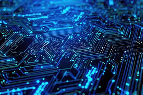 This Close Up Photograph Captures The Intricate Details Of A Computer Circuit Board An