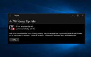 How To Fix Windows Update Service Not Running