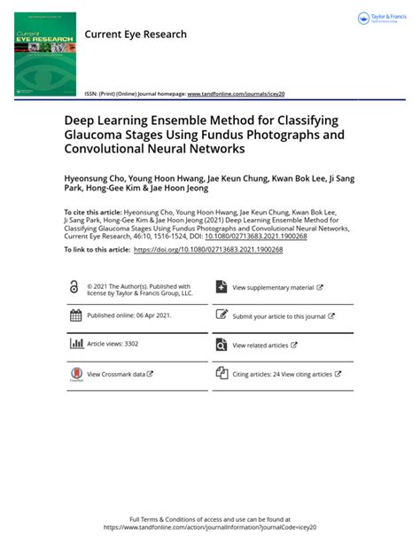 Deep Learning Ensemble Method For Classifying Glaucoma Stages Using