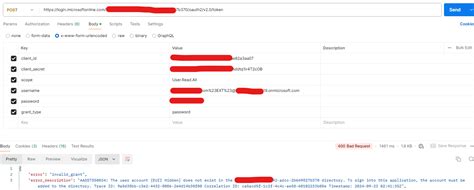 unable to get a microsoft graph token microsoft qanda