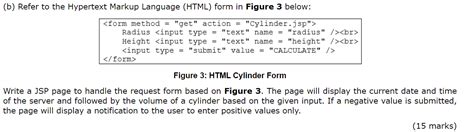 Solved B Refer To The Hypertext Markup Language Html