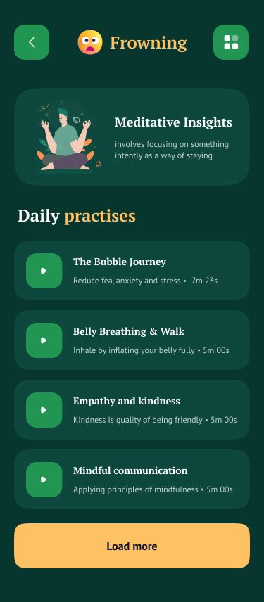 Crunch Meditation App Ios Android Flutter Ui Kit By Gwinyain1