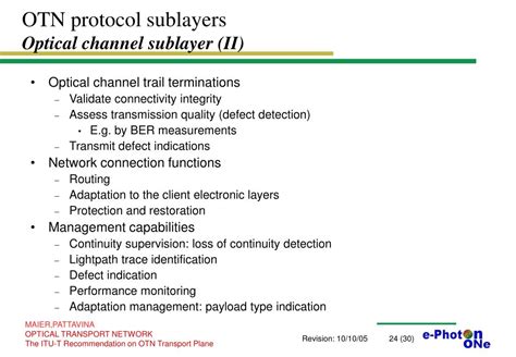 Ppt Optical Transport Network The Itu T Recommendations On Otn Transport Plane Powerpoint