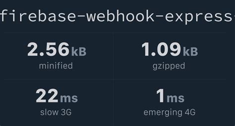Tinypuddingfirebase Webhook Express Default Bundlephobia