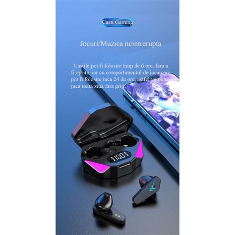 Безжични слушалки Bluetooth 5 часа автономност на слушалките 24 часа капацитет на кутията за