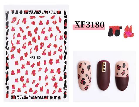Florvida 1 шт наклейки с леопардом для дизайна ногтей 3d пантера точечный узор для сексуальных