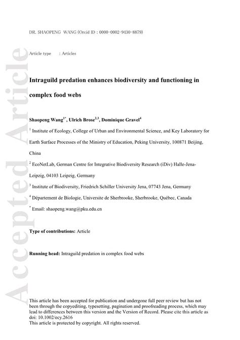 Intraguild Predation Enhances Biodiversity And Functioning In Complex