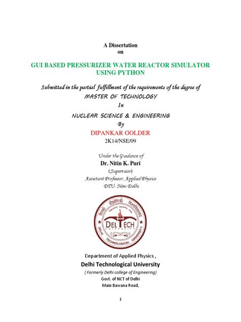 Gui Based Pwrsimulator By Python Pdf Nuclear Reactor Nuclear Fuel