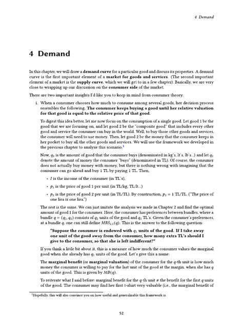 Lecture Notes Demand And Elasticity Pdf