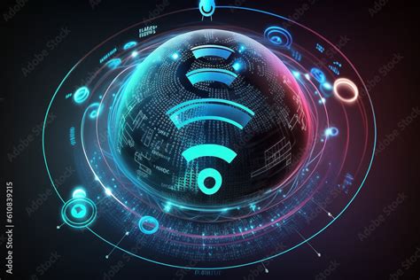 The Smart City Concept With Wi Fi Wireless Concept Free Wifi Network Signal Technology Internet