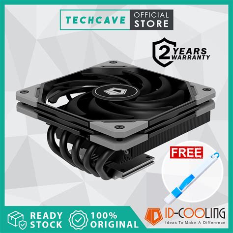 Ready Stock Id Cooling Is 50x Is 40x Low Profile Itx Pwm Control Cpu Cooler Cooling Shopee