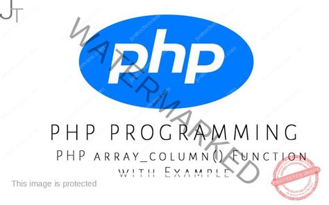 Php Arraycolumn Function With Example Just Tech Review